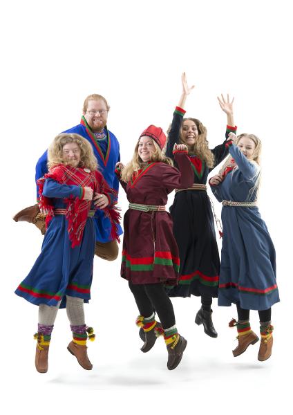 Kringla - Jokkmokks vintermarknad, sydsamisk dräkt, Mans kolt, Kvinno ...